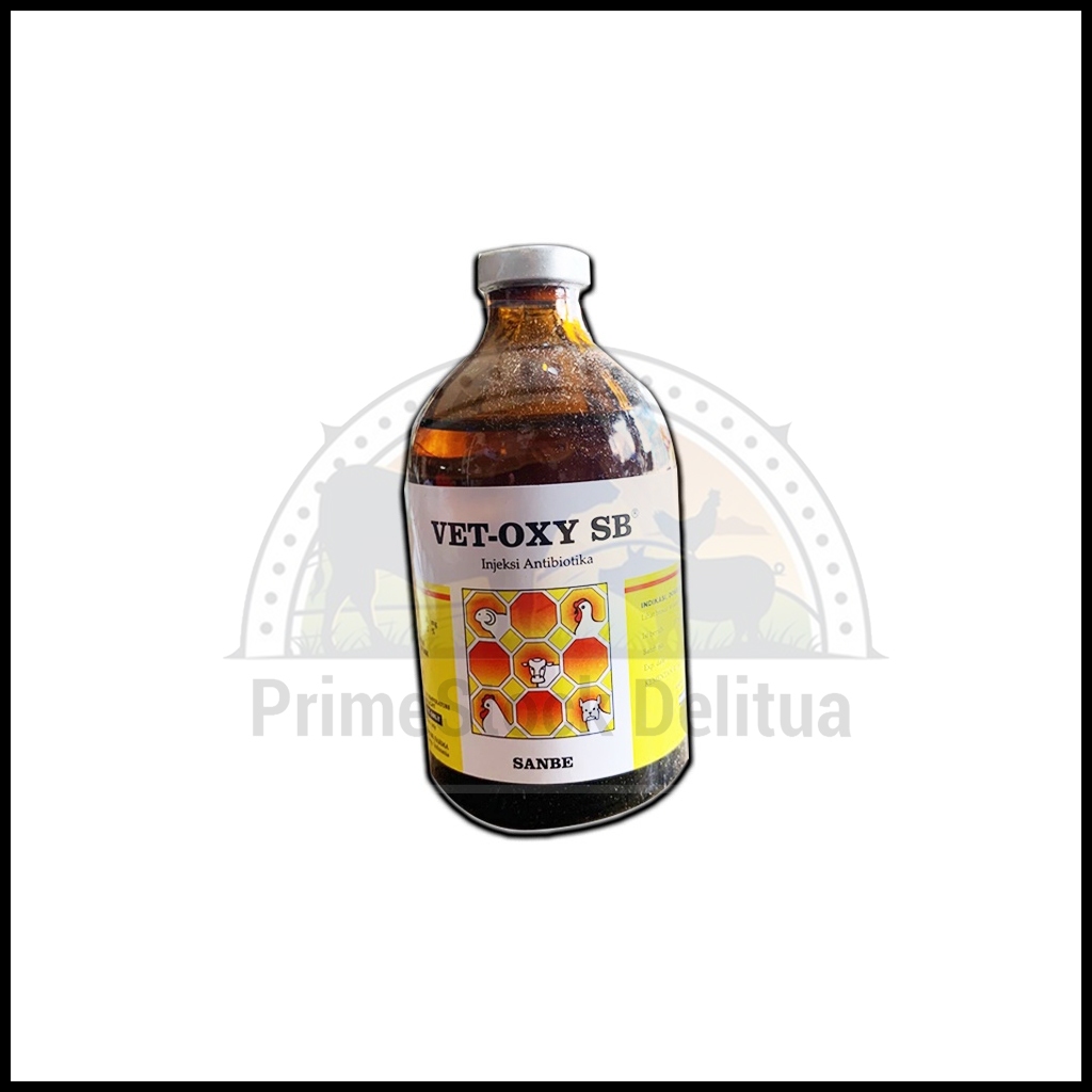 Jual Vet-Oxy SB 100ml + Spuit - Obat Anti Infeksi Bakteri untuk Infeksi ...