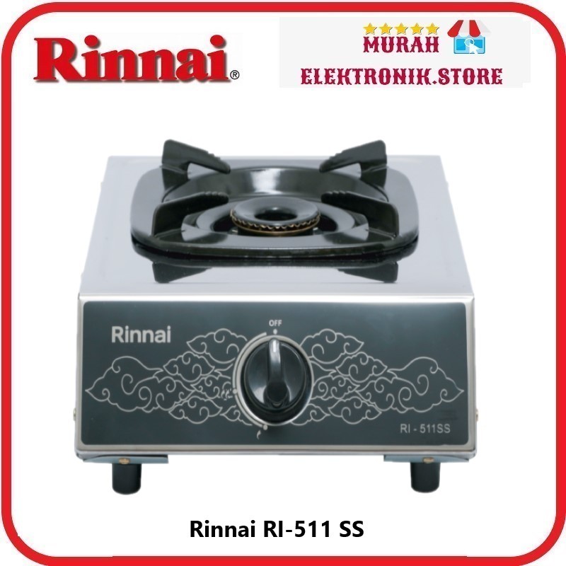 Jual Rinnai RI 511SS Kompor Gas 1 Tungku Stainless Rinnai RI511SS ...