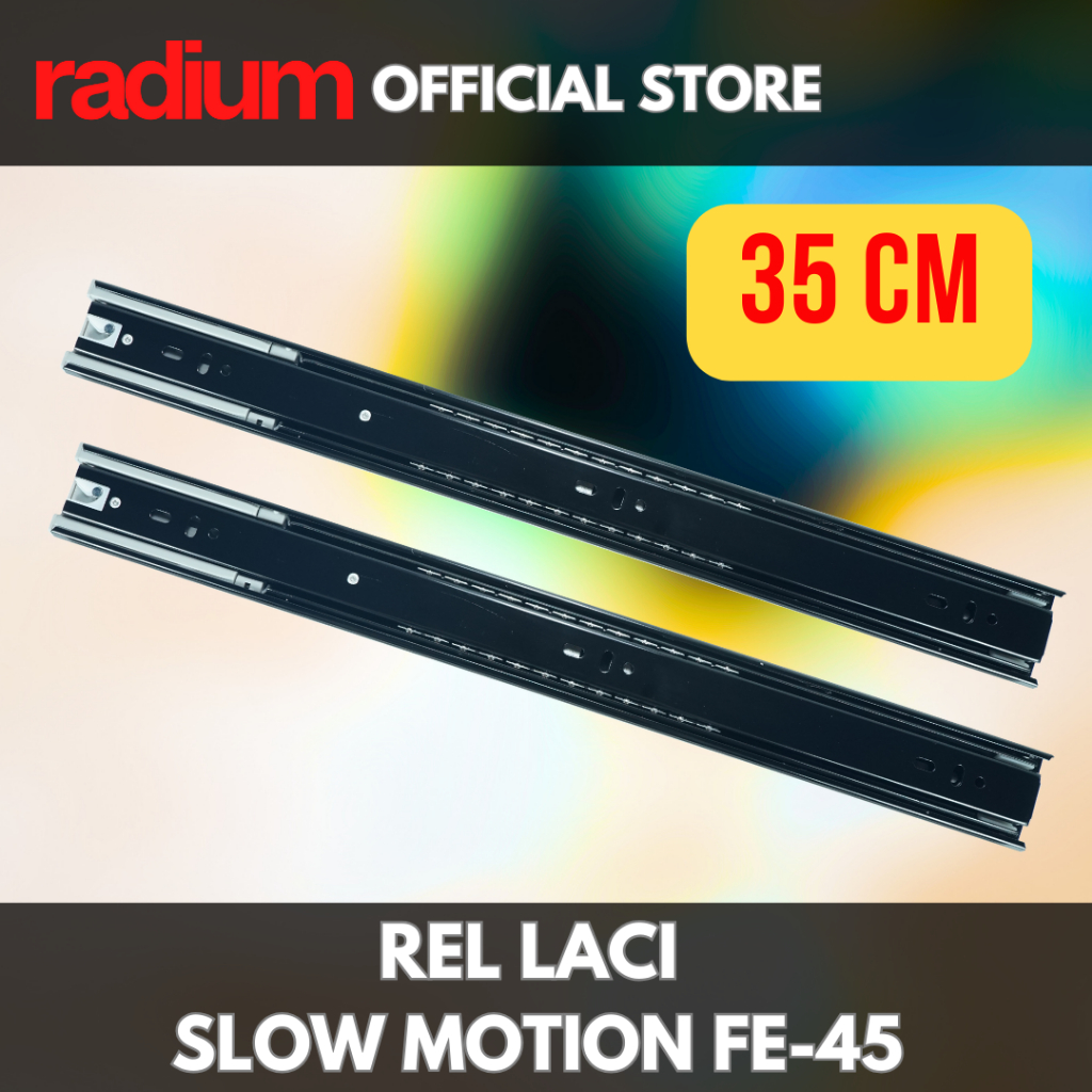 Jual Rel Laci Slow Motion 35 cm Radium Double Track Full Extension ...