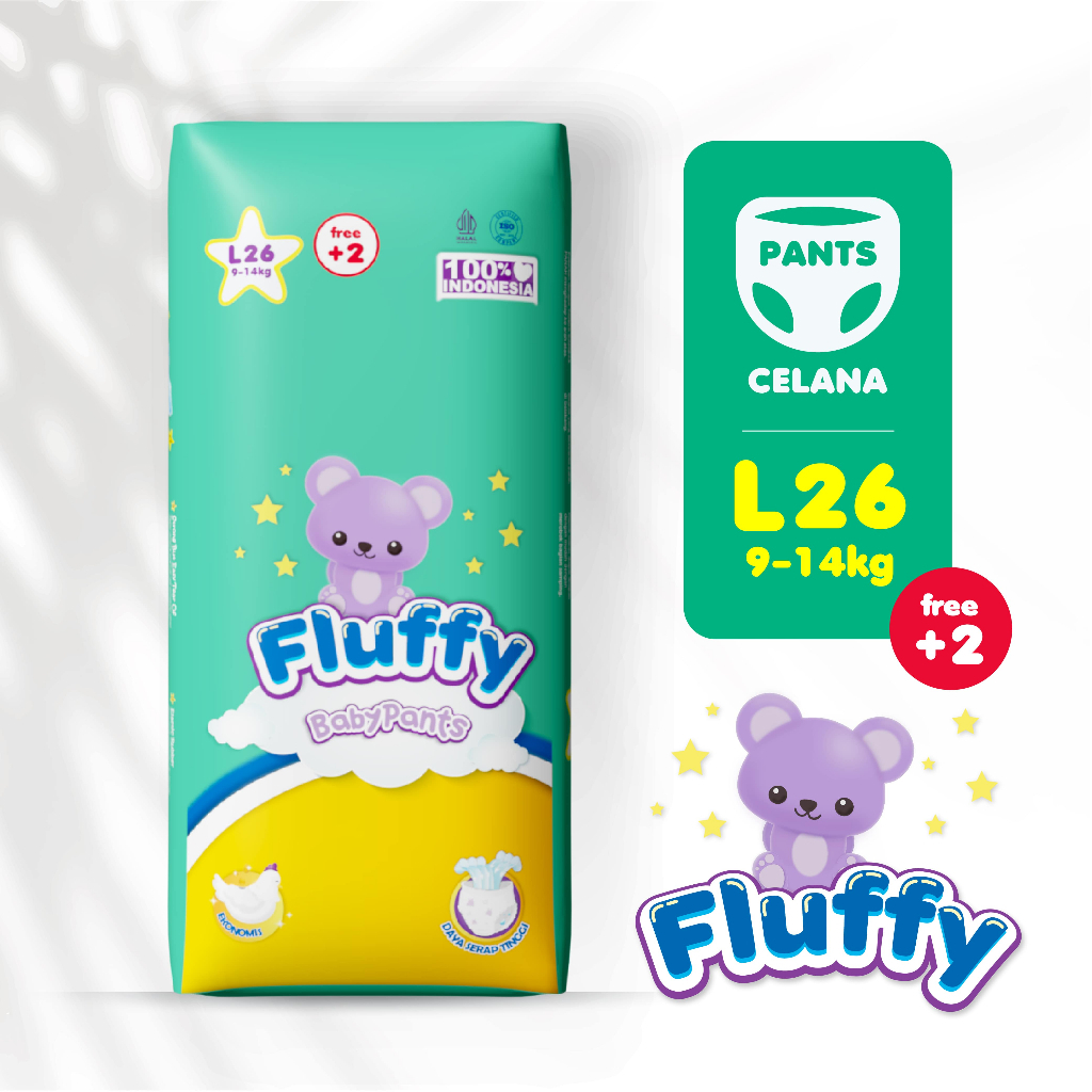 Jual Fluffy Popok Bayi Tipe Celana L26 Pcs - Breathable, Daya Serap Tinggi, Anti Iritasi & Anti ...