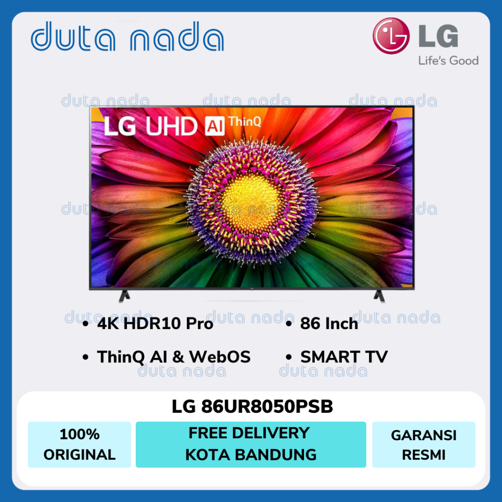 Jual LG Smart TV 4K UHD 86 Inch 86UR8050 / 86UR8050PSB | Shopee Indonesia