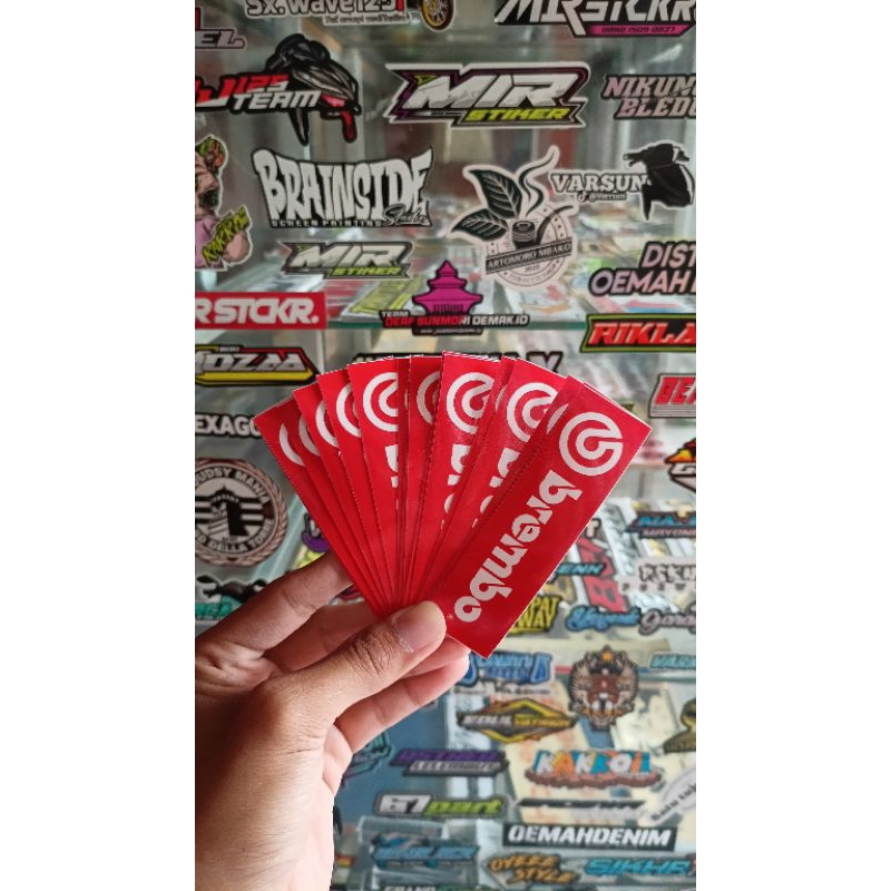 Jual stiker motor viral brembo warna merah | Shopee Indonesia