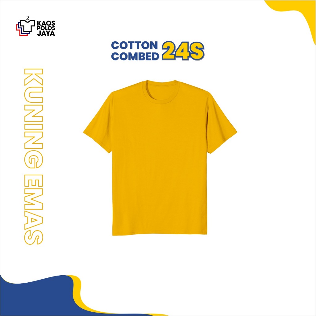 Jual Kaos polos Kuning Emas/Kaos Polos 100% cotton combed 24s / Kaos ... Jual Kaos polos Kuning Emas/Kaos Polos 100% cotton combed 24s / Kaos ...