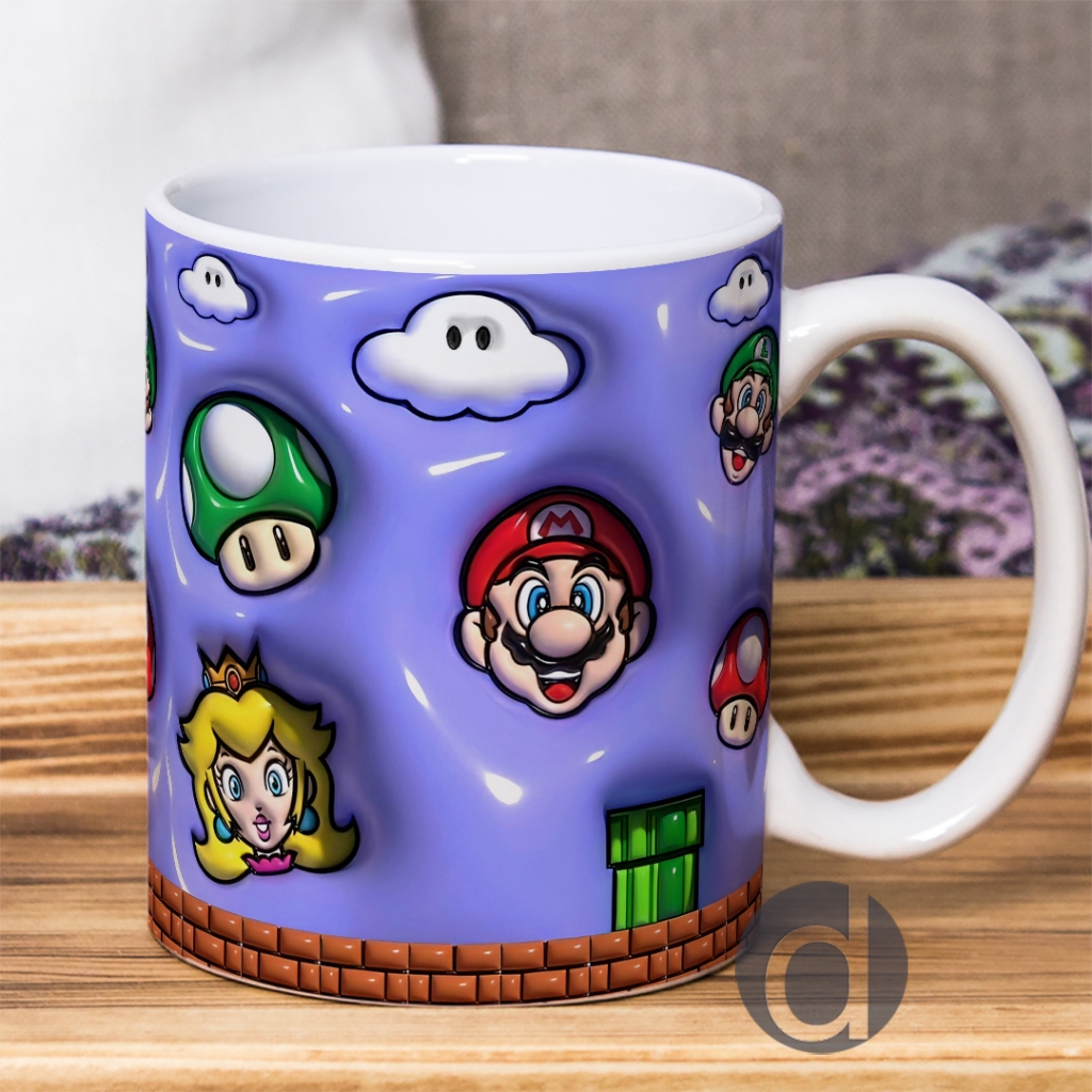 Jual Mug Gelas Mario Bros Motif 3D Inflated | Shopee Indonesia