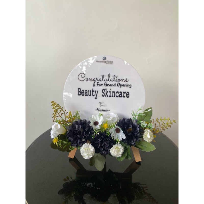 Jual (kode 29) bunga papan mini/ bunga papan akrilik/ karangan bunga ...