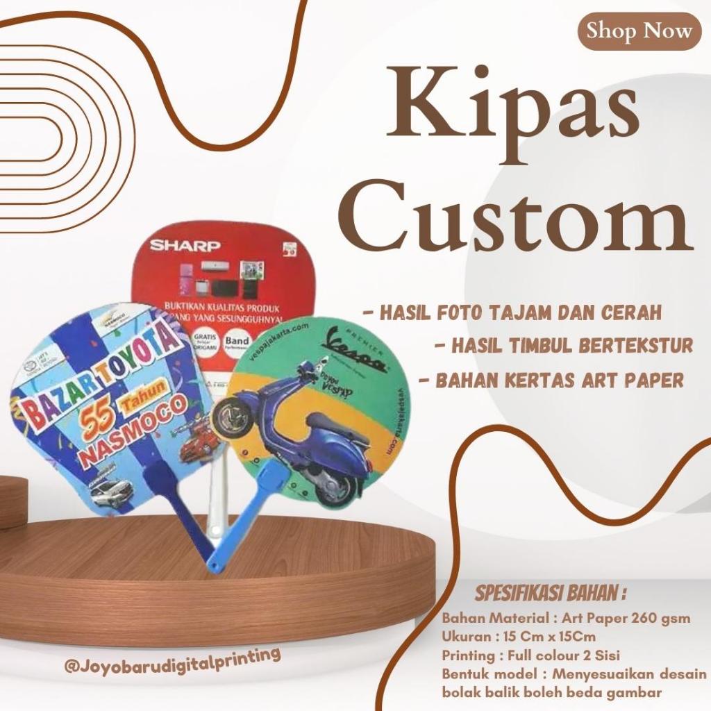 Jual Cetak Kipas Souvenir Custom | Cetak Kipas Custom | Shopee Indonesia