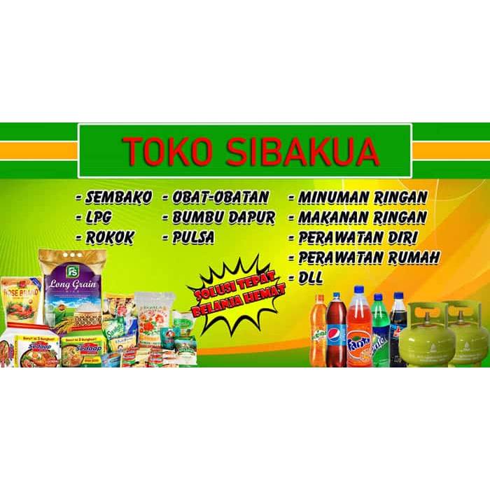 Jual Banner Warung Madura Toko Sembako Toko Kelontongan Ukuran 2M x 1M | Shopee Indonesia