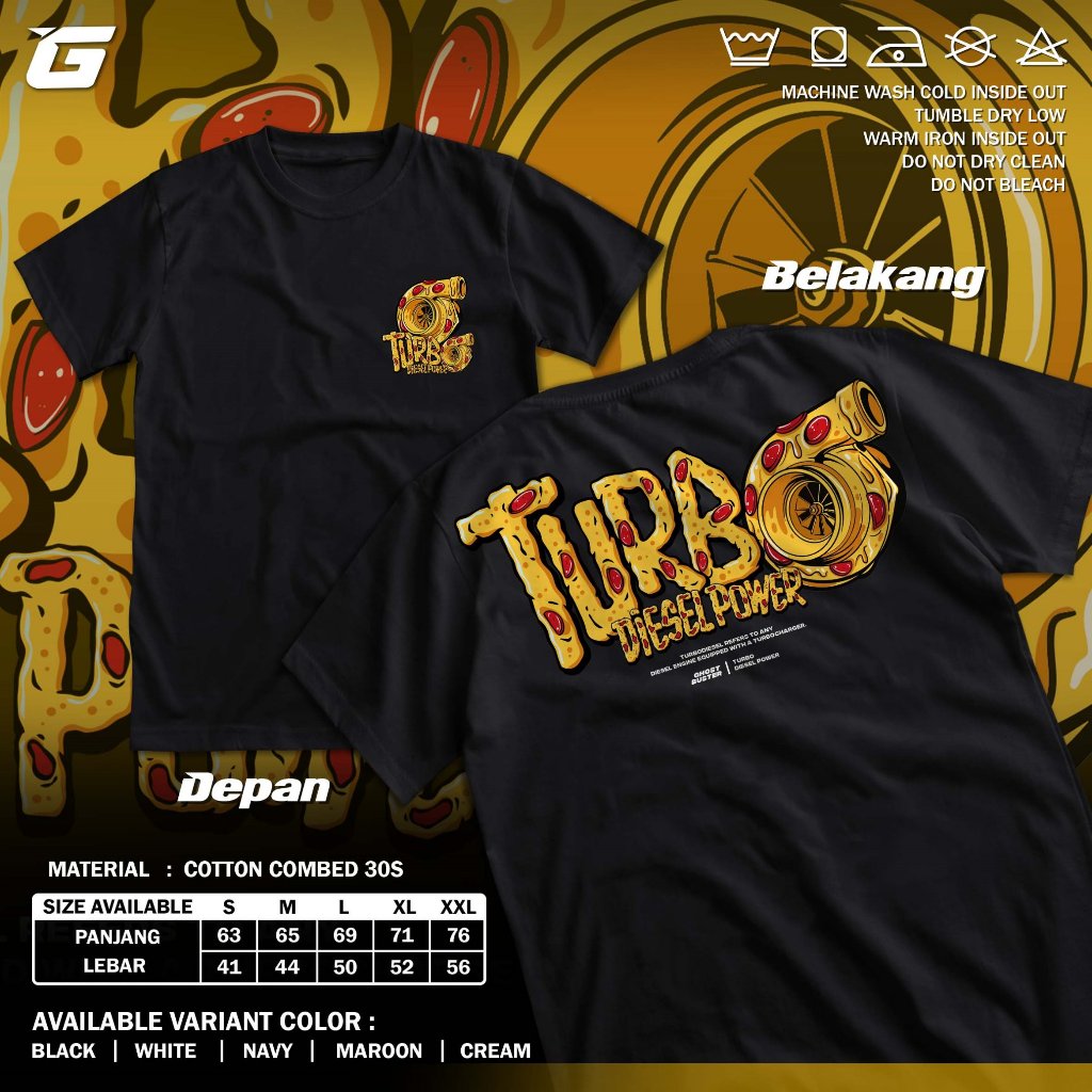 Jual Kaos Turbo Diesel Power Engine Disel Gank Baju Distro Mobil Racing ...