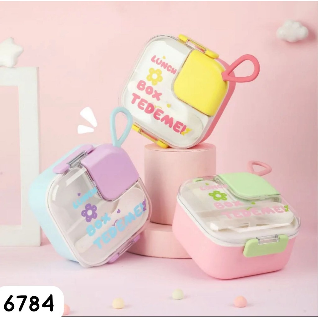Jual Lunch Box TEDEMEI PASTEL susun 2 kotak makan tedemei | Shopee ...
