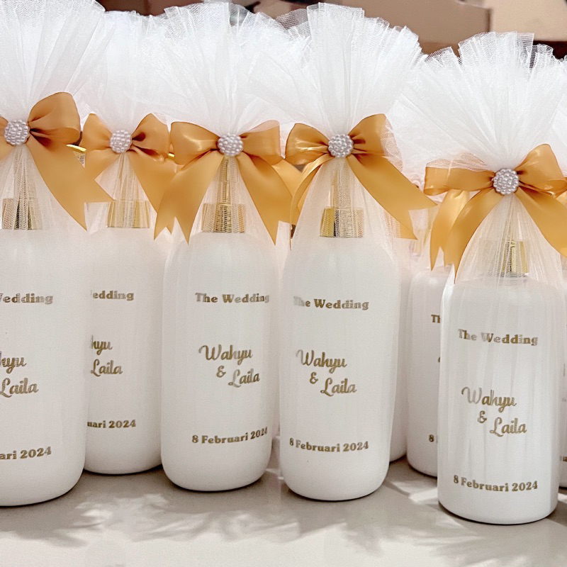 Jual souvenir pernikahan wedding BOTOL ISI ULANG TILE aesthetic ulang ...