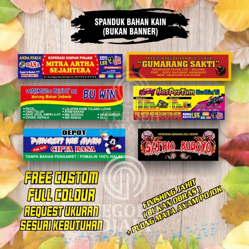 Jual Spanduk Kain Custom Spanduk Jaranan Full Printing Bahan Oxford ...