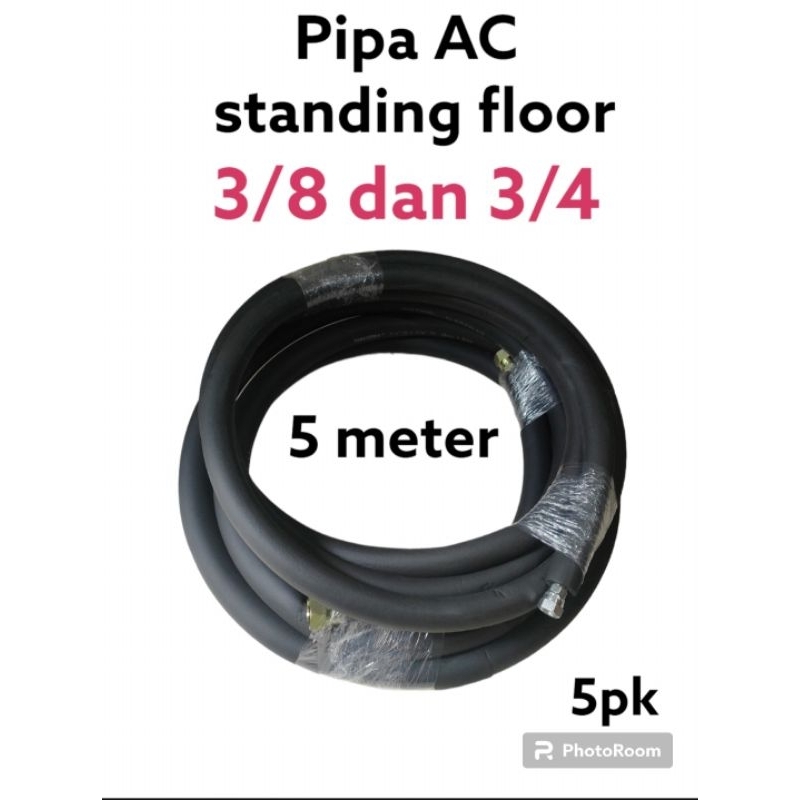 Jual pipa AC standing floor 3/8 dan 3/4 x 5 meter + Armaflex | Shopee ...