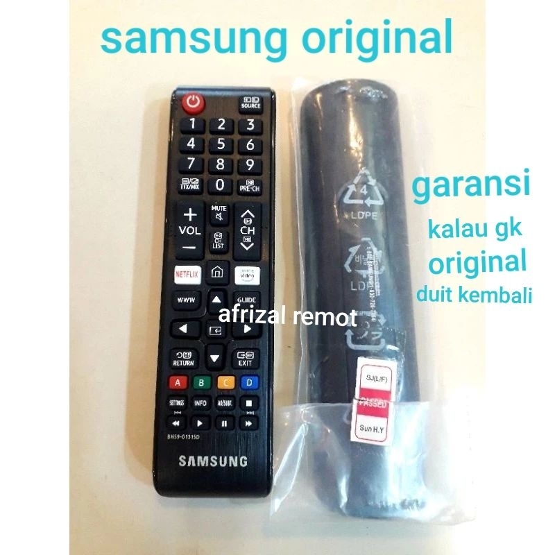 Jual REMOT TV SAMSUNG ANDROID SMART BN59 -01315D LED ORIGINAL ASLI | Shopee Indonesia