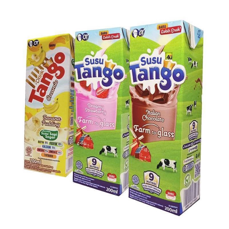 Jual Susu UHT Tango 200ml x 24 Pcs (1 Dus) - Susu Segar Tango Chocolate ...