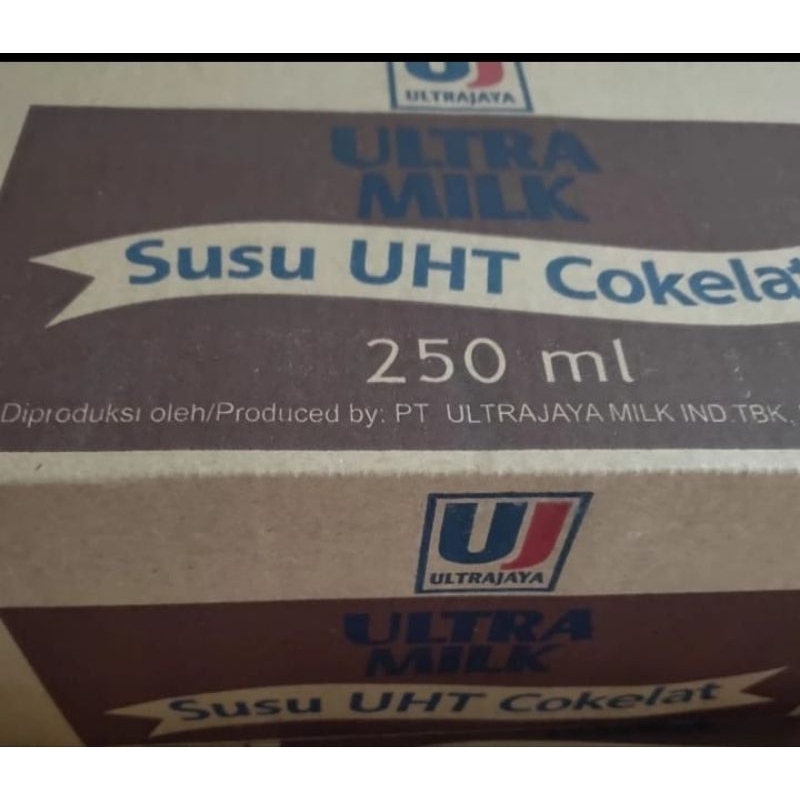 Jual susu uht ultra milk coklat 250 ml 1 dus isi 24 | Shopee Indonesia