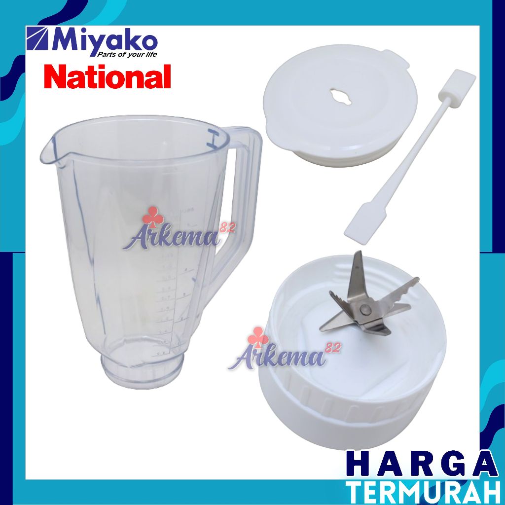 Jual GELAS BLENDER JUS MIYAKO / NATIONAL FULLSET | FULLSET GLAS BLANDER ...