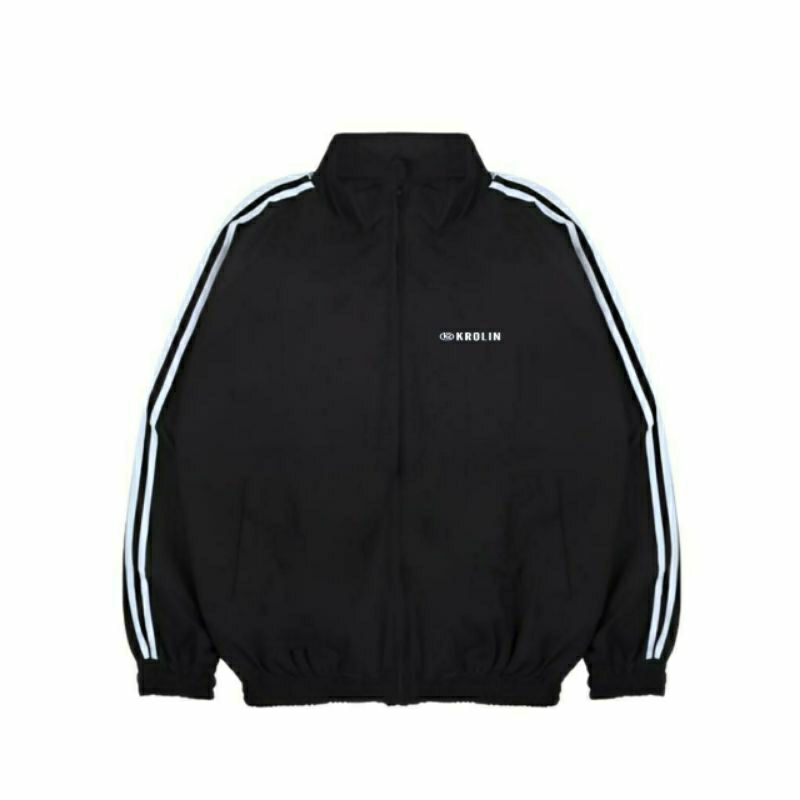 Jual Jaket Tracktop Hitam Pria Sporty Ringan | Shopee Indonesia