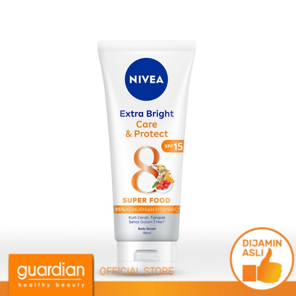 Jual NIVEA Extra Bright Body Serum Care & Protect 180ml | Shopee Indonesia