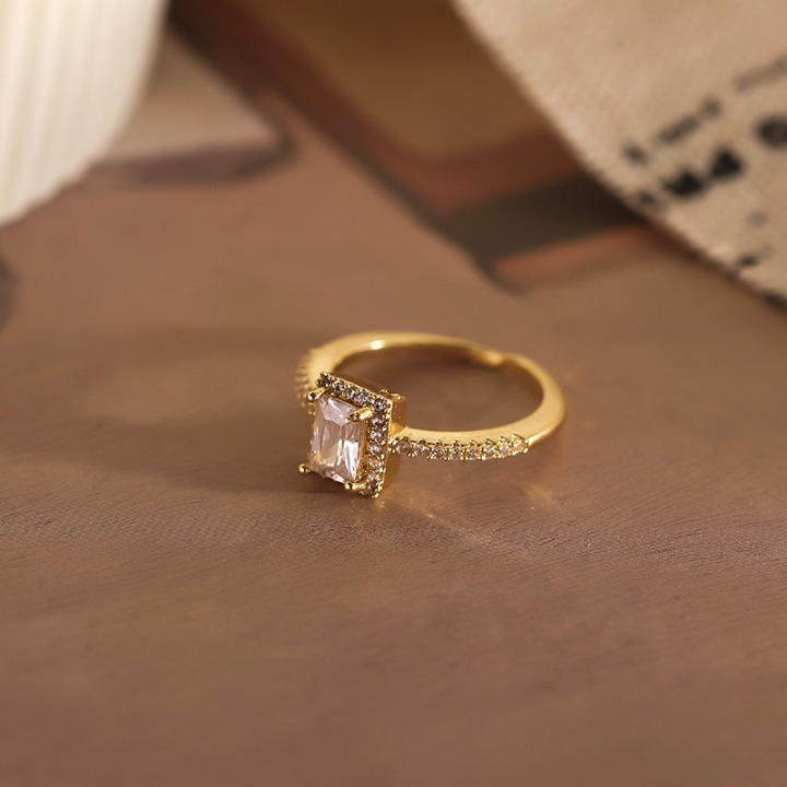 Jual Garrett - Ring Cincin Wanita Emas Perak simple Aesthetic Mewah ...