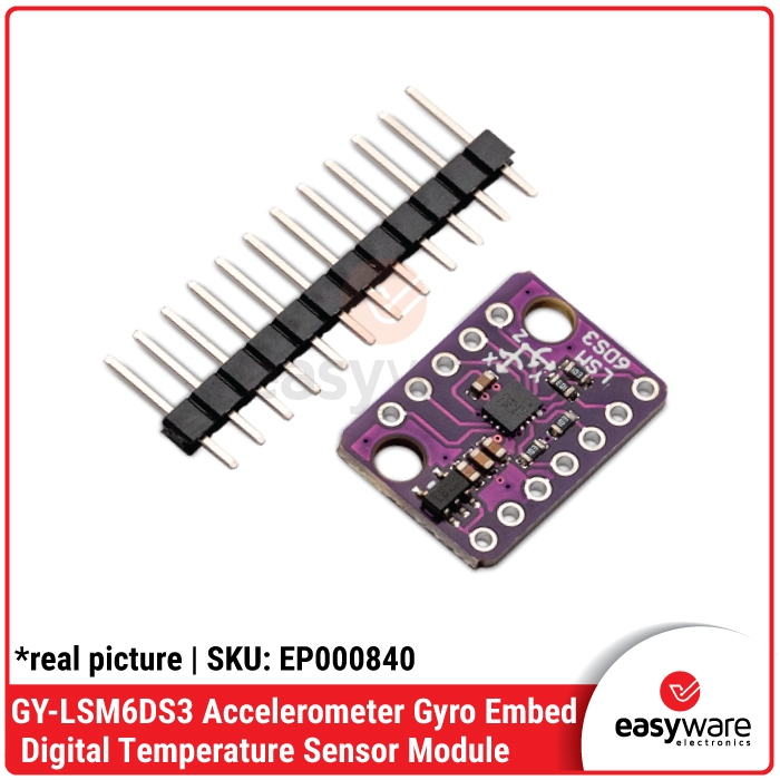 Jual GY-LSM6DS3 Accelerometer Gyro Embedded Digital Temperature Sensor Module | Shopee Indonesia