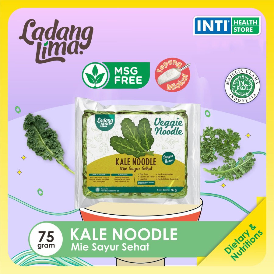 Jual Ladang Lima | Mie Sayur Kale 76 gr | Mie Instan Sehat Gluten Free | Shopee Indonesia
