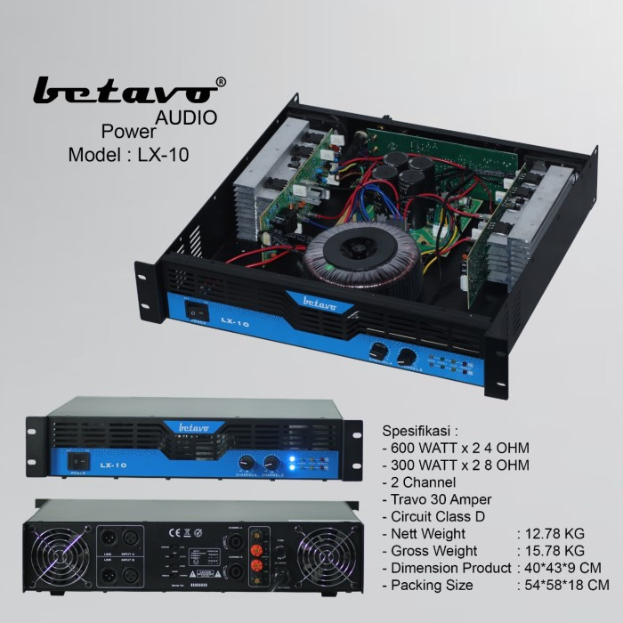 Jual Power Amplifier Power Audio Karoke Professional Power Amplifier ...