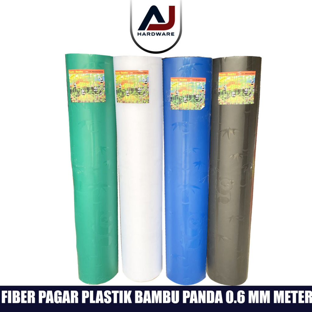 Jual Penutup Pagar Rumah Fiber Panda Bambu Penutup Serbaguna 0.6 MM ...