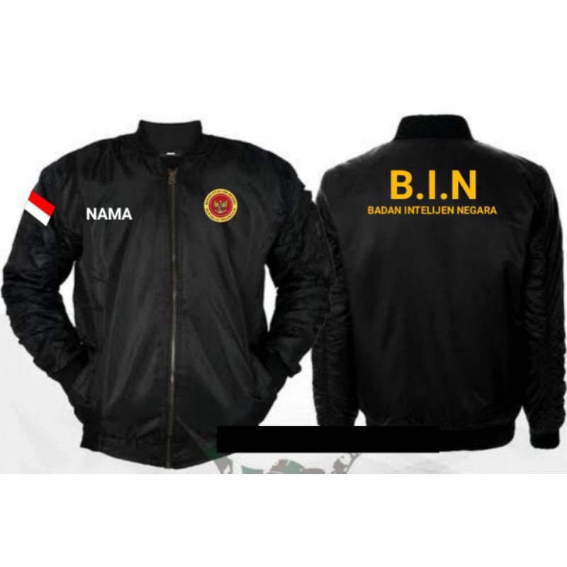 Jual jaket bomber BIN badan intelijen negara full bordir | Shopee Indonesia