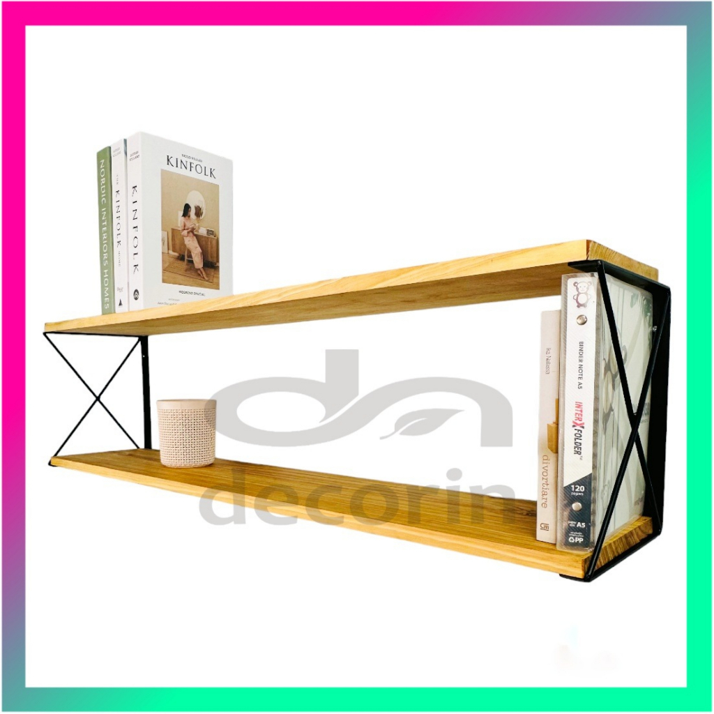 Jual Rak Dinding Kayu dan Besi Minimalis Industrial Rak Tembok ...