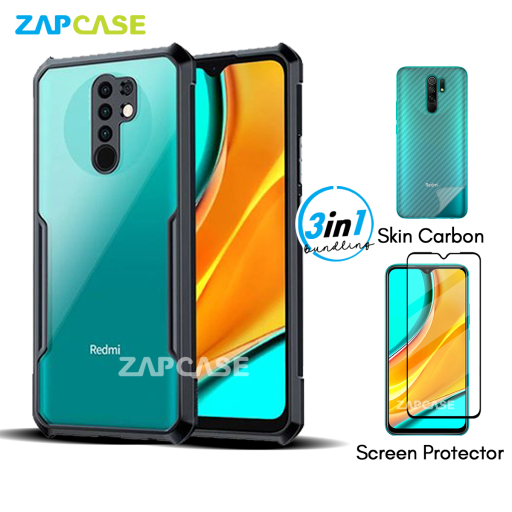 Jual 3in1 Case Xiaomi Redmi 8/8A/8A Pro Armor Fushion Casing Free ...