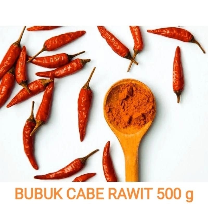 Jual Cabe Rawit Bubuk 500 g Bubuk Cabe Rawit Cayenne Red Chili Pepper ...