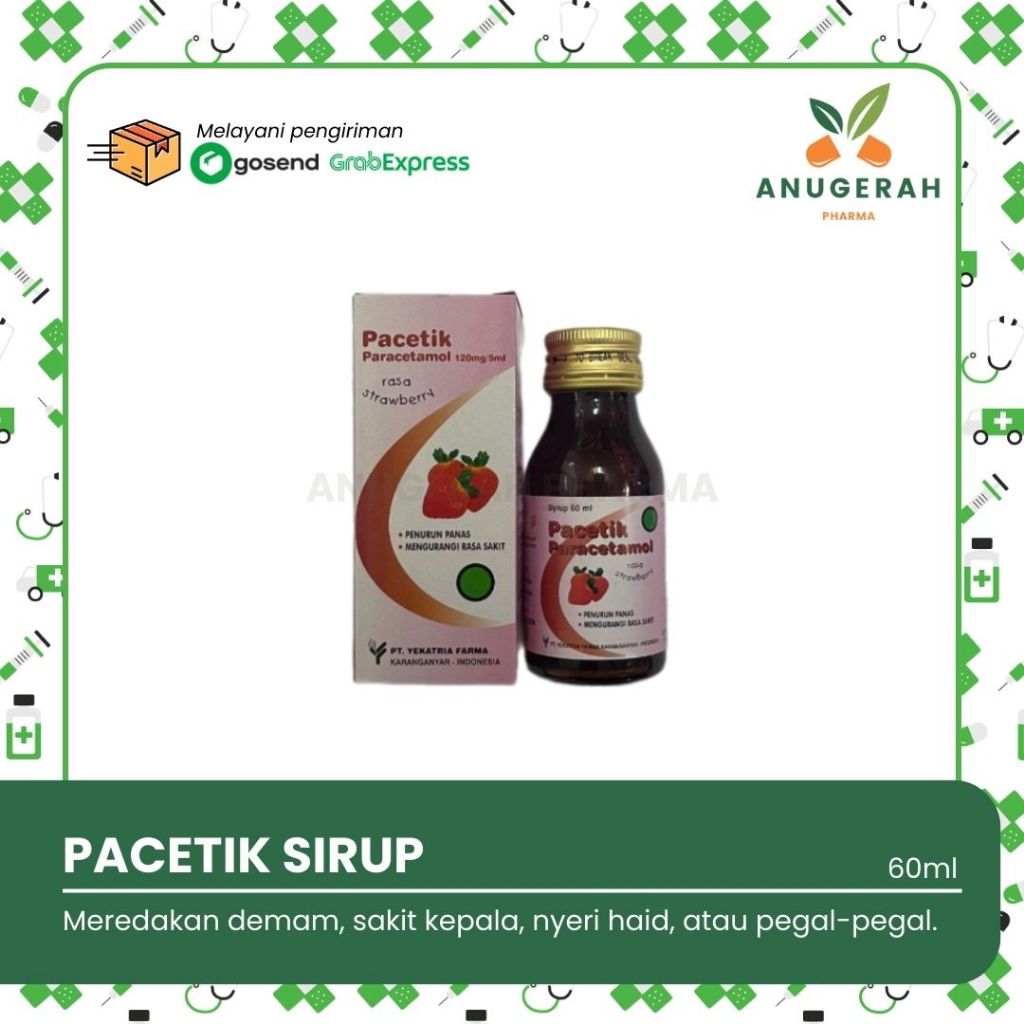 Jual Pacetik Sirup 60ml Paracetamol | Shopee Indonesia