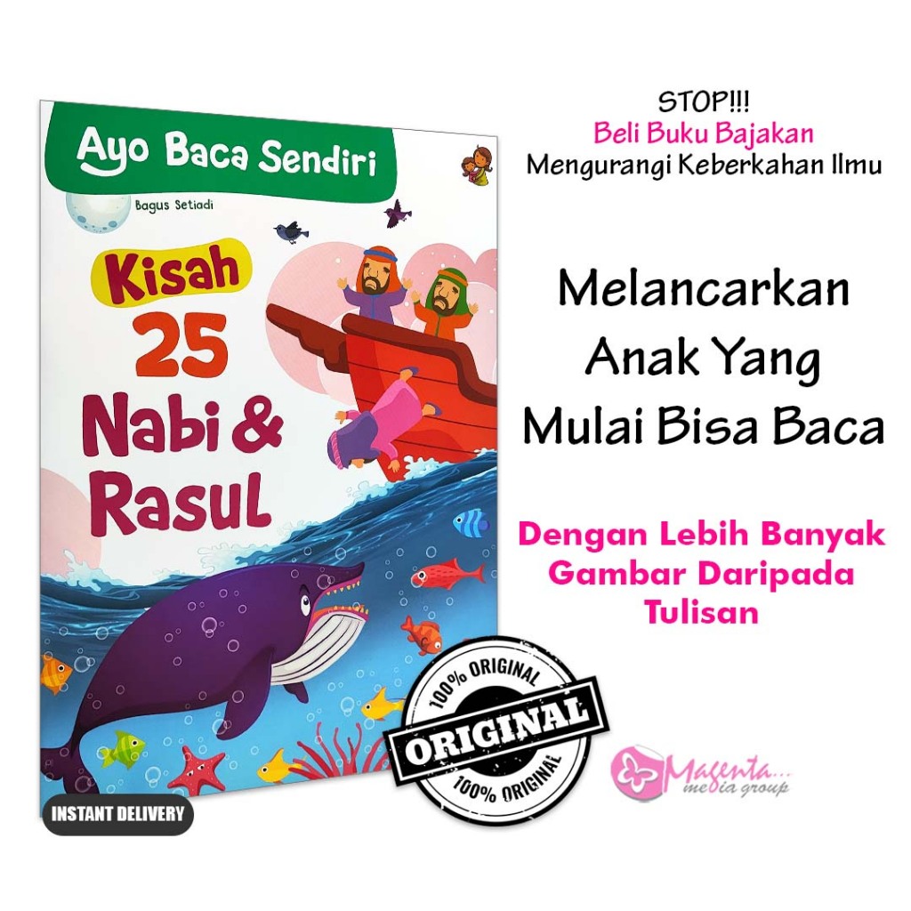 Jual Buku Belajar Membaca - Ayo Baca Sendiri - Kisah 25 Nabi & Rasul | Shopee Indonesia