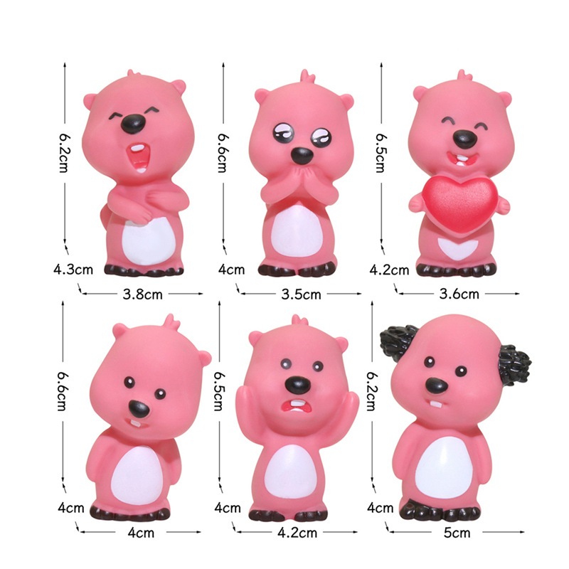 Jual Cake Topper Beaver Loopy set 6PC | Shopee Indonesia