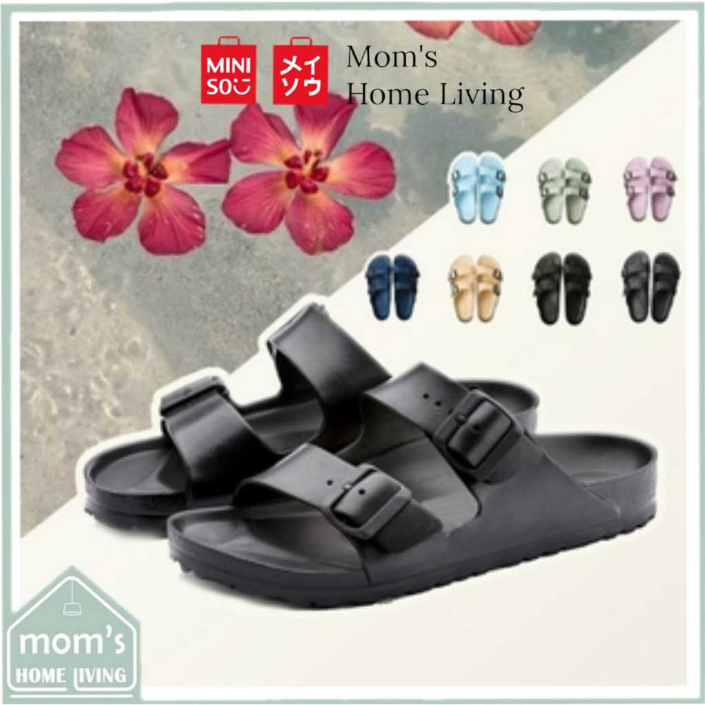 Jual MINISO Slippers Sandal Flip-Flops Unisex Dua Band Fashion Sandal ...