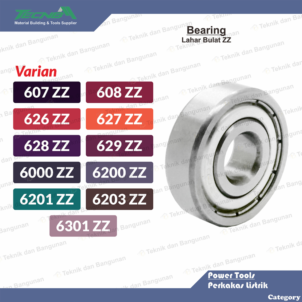 Jual Bearing ZZ High Speed 607 608 626 627 628 629 6000 6200 6203 6301 Laher Tertutup untuk ...