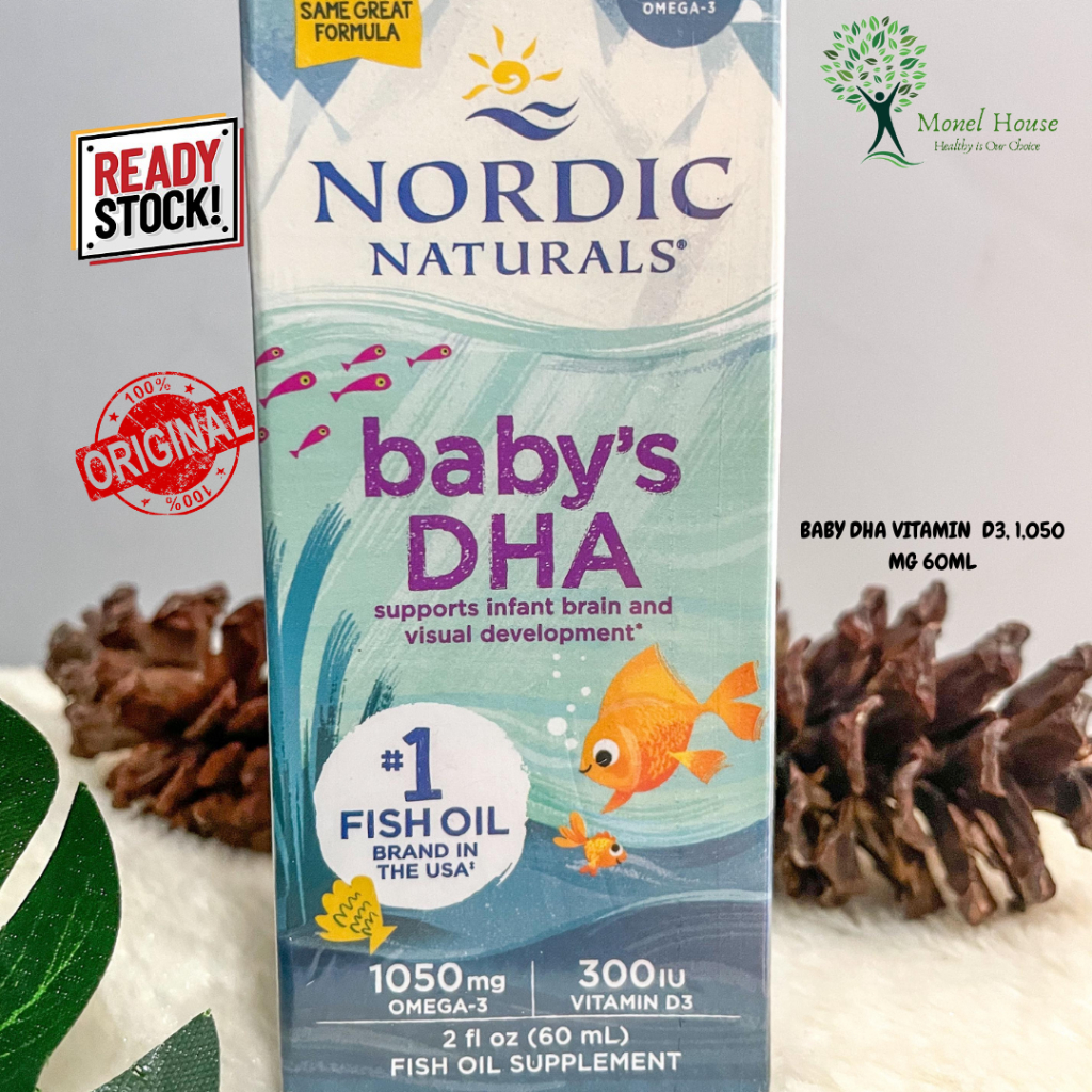 Jual [READY STOCK] NORDIC NATURALS BABY DHA WITH VITAMIN D3, 1,050 MG 60ML | Shopee Indonesia