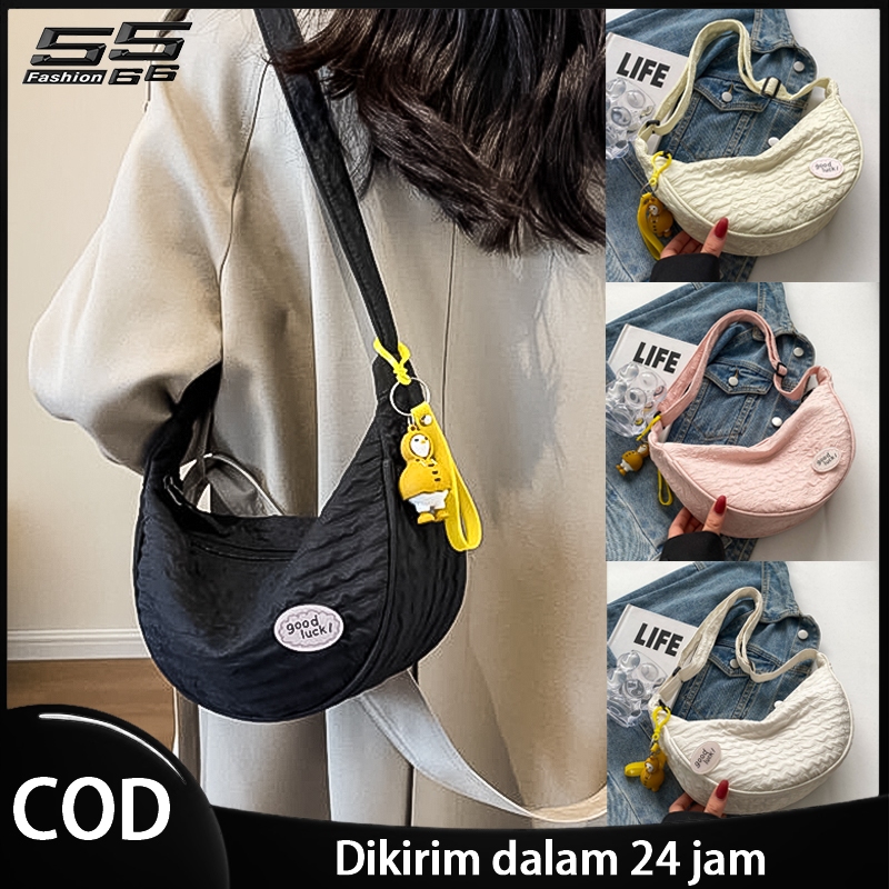 Jual Hathin muii Tas Selempang Wanita Half Moon Waist Bag Slingbag Tas ...