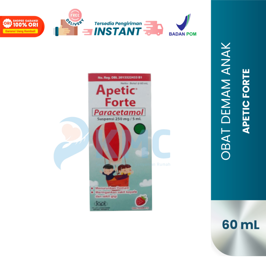 Jual Apetic Forte 60ml Paracetamol Anak | Shopee Indonesia