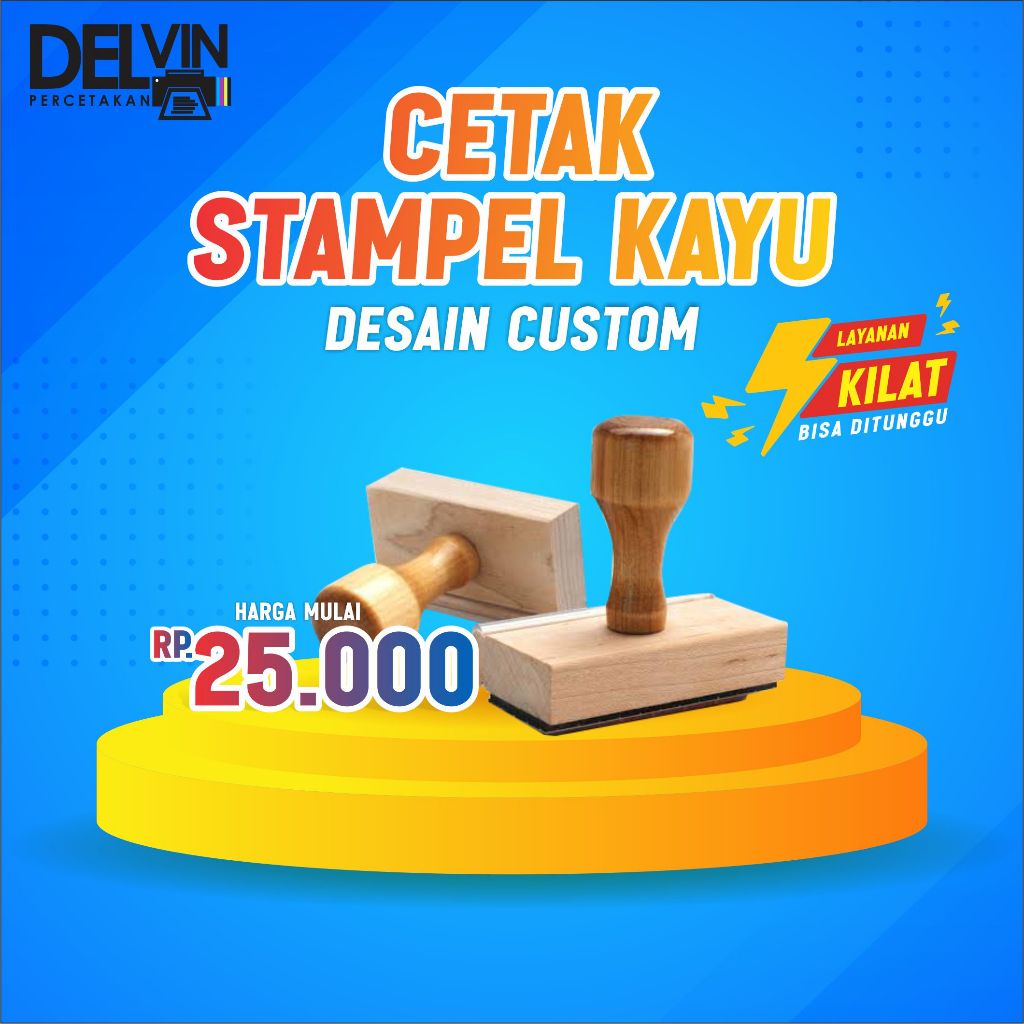 Jual Stampel Runaflek / Stampel Kayu Free desain | Shopee Indonesia