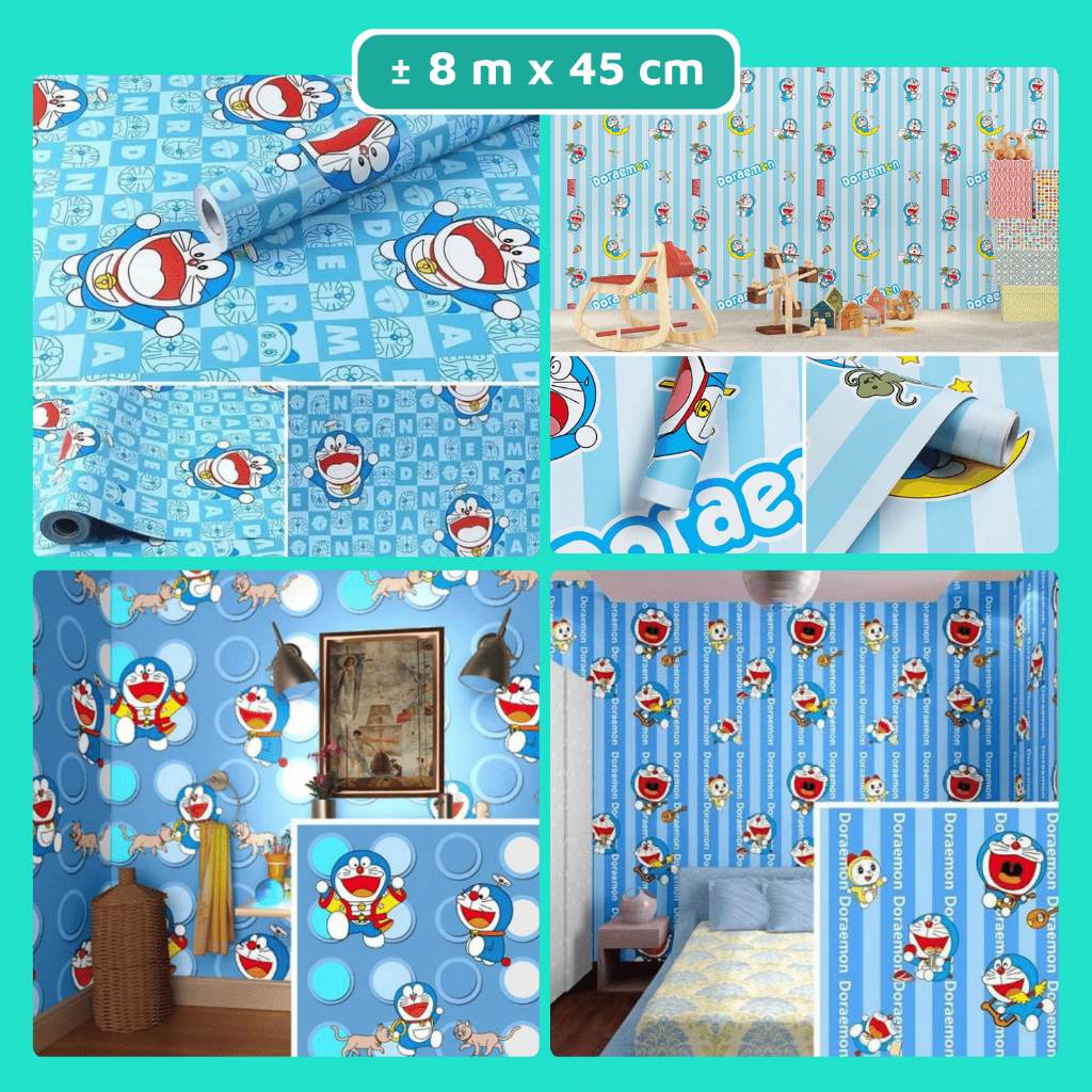 Jual Wallpaper Doraemon Wallpaper Dinding Wallpaper Doraemon Wallpaper Karakter Wallpaper Kamar ...