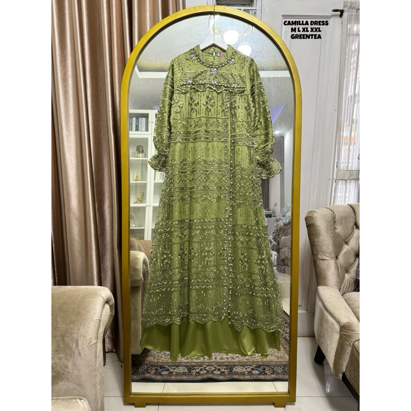 Jual (REALPICT) NEW ARRIVAL GAMIS CAMILLA DRESS PAYET PREMIUM | GAMIS ...