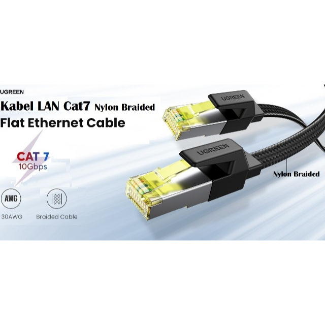 Jual UGREEN Kabel LAN Cat7 High Speed Gigabit 10Gbps RJ45 Ethernet ...