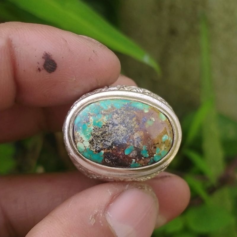 Jual batu cincin Pirus Persia lawas kuno | Shopee Indonesia