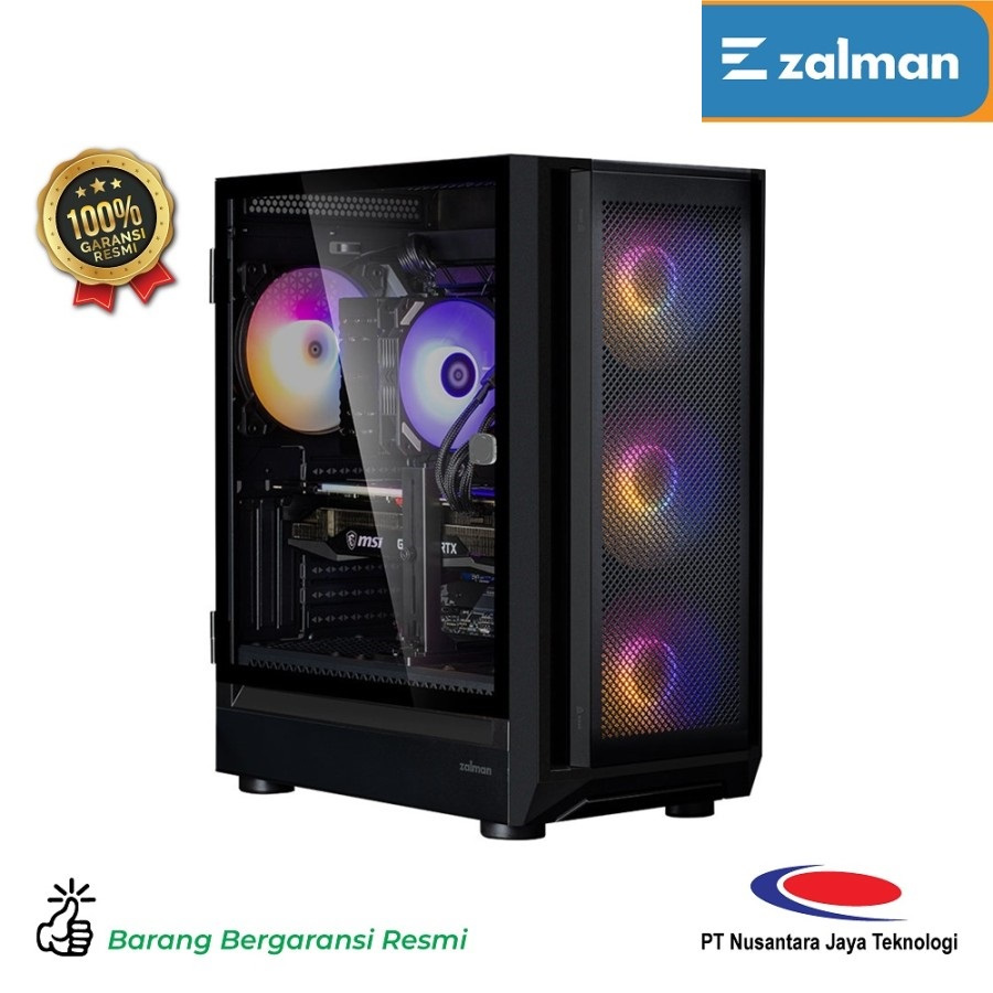 Jual Zalman Casing PC i6 Black ATX Mid-Tower Gaming Case | Shopee Indonesia