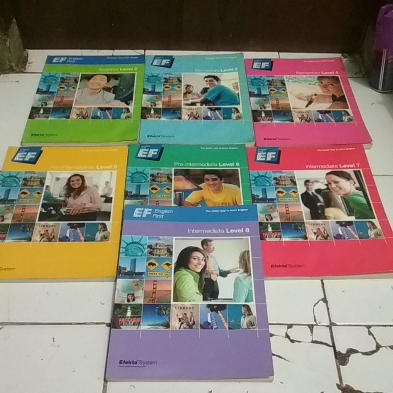 Jual ORIGINAL EF ENGLISH FIRST BEGINNER / ELEMENTARY / PRE INTERMEDIATE ...