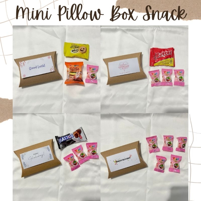 Jual [Tanpa Min Order & Free Custom] Mini Pillow Gift Snack/ Mini ...