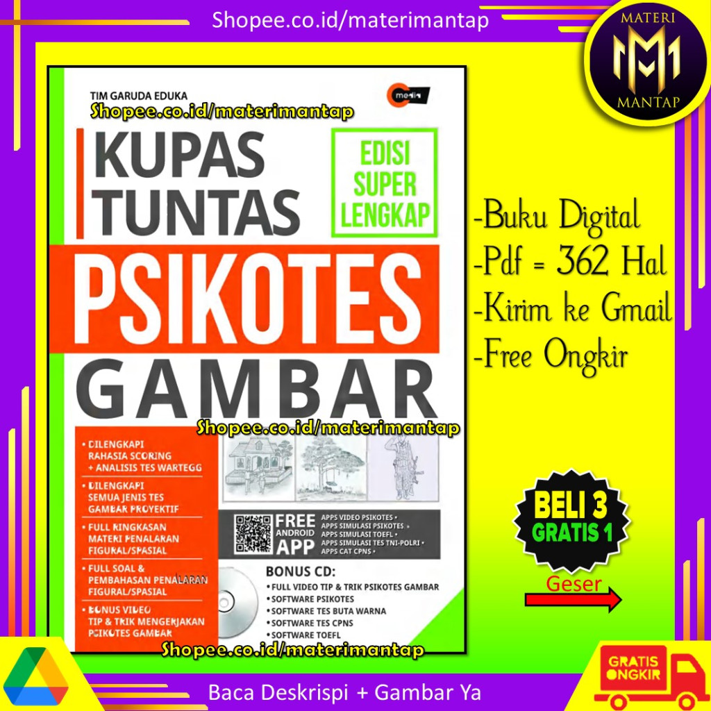 Jual Kupas Tuntas Psikotes Gambar (Psikologi Pribadi, Tes Wartegg ... Jual Kupas Tuntas Psikotes Gambar (Psikologi Pribadi, Tes Wartegg ...