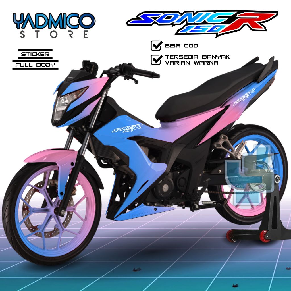 Jual Decal Sonic 150R Full Body - Stiker Sonic 150R Full Body - Decal ...
