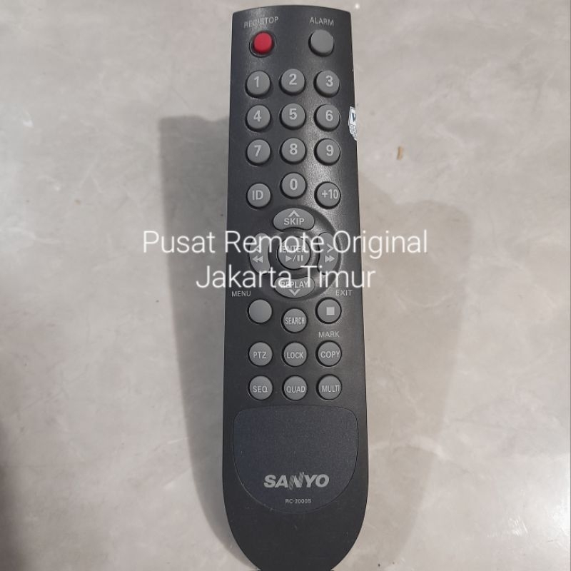 Jual REMOTE REMOT VCR CCTV SANYO RC-2000S ORIGINAL ASLI SANYO CCTV VCR | Shopee Indonesia